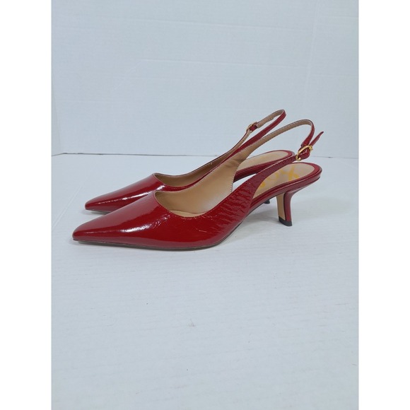 Sam Edelman | Shoes | Sam Edelman Red Patent Leather Bianka Slingback ...